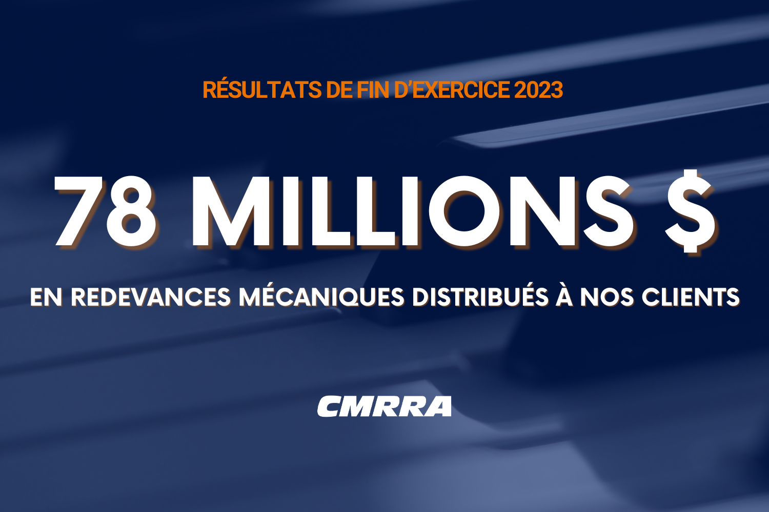 La CMRRA distribue plus de 78 millions $ en redevances mécaniques aux ...